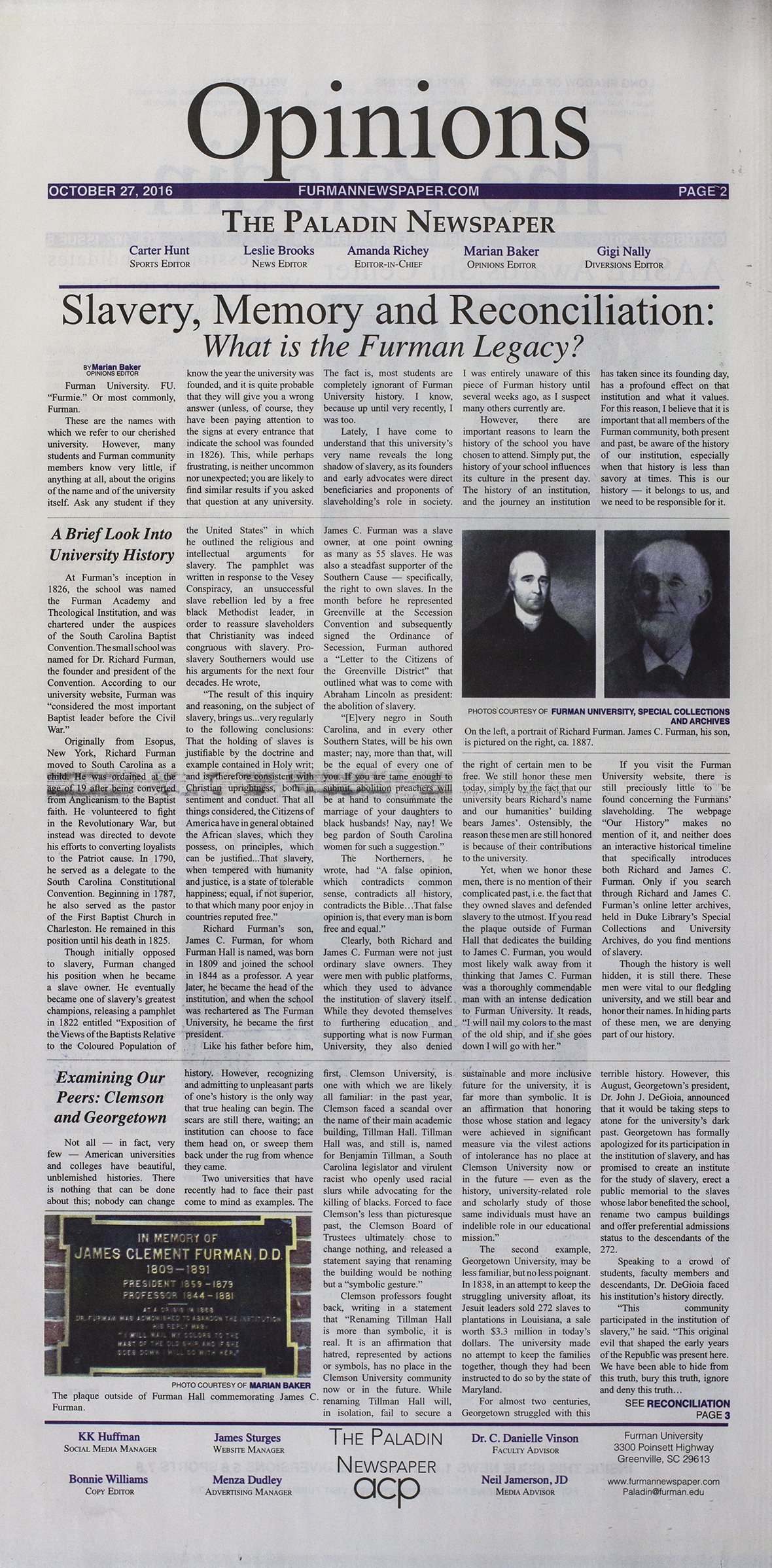 Furman Paladin - October 27, 2016